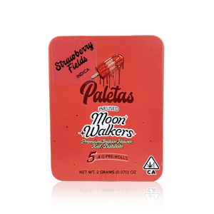 PALETAS - Infused Preroll - Strawberry Fields - Moon Walkers - 5-Pack ...