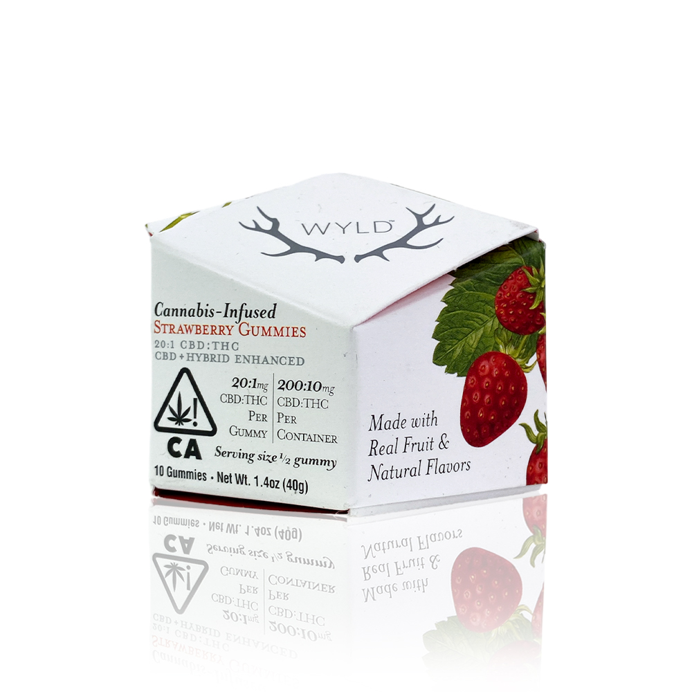 WYLD - Edible - Strawberry - 20:1 - CBD:THC - Gummies - 1...