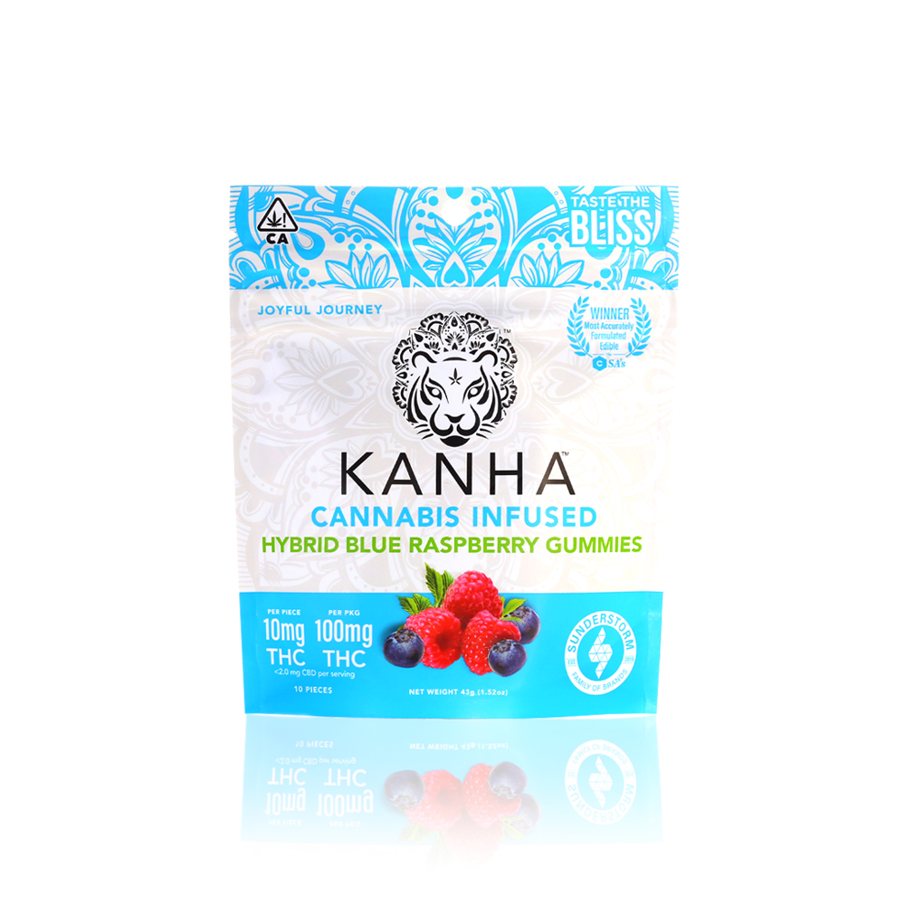 KANHA - Edible - Blue Raspberry - Gummies - 100MG - Trop...
