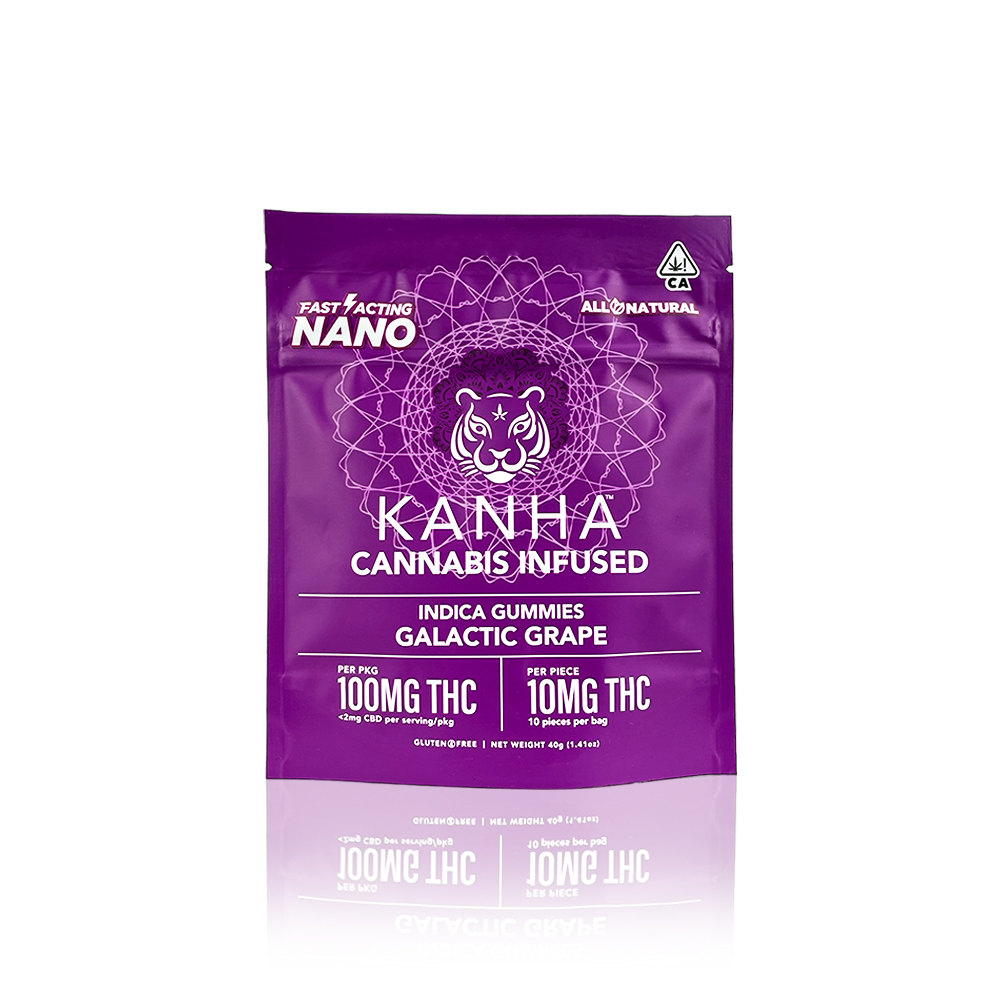 KANHA - Edible - Galactic Grape - NANO - Gummies - 100MG - Tropicanna ...