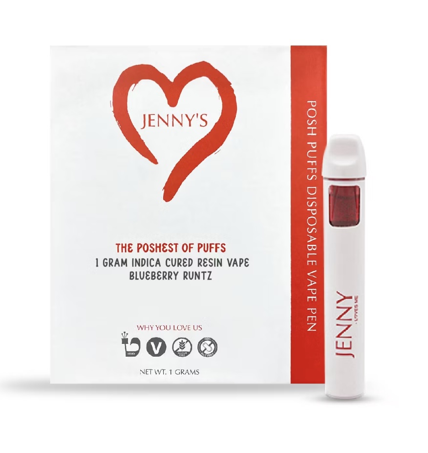 Jenny's | Blueberry Runtz | Indica | Cured Resin Vape | 1...