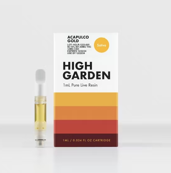 High Garden | Acapulco Gold | Pure Live Resin Cartridge