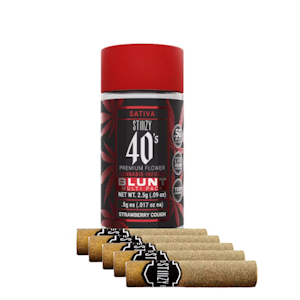 2.5g Strawberry Cough Infused 40's Mini Blunts (.5g - 5 p...