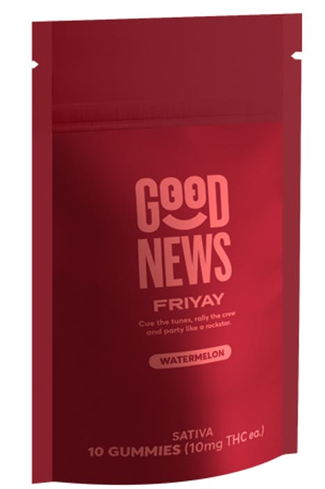 GOOD NEWS: Friyay Watermelon Gummie 100mg (S) - Best Disp...