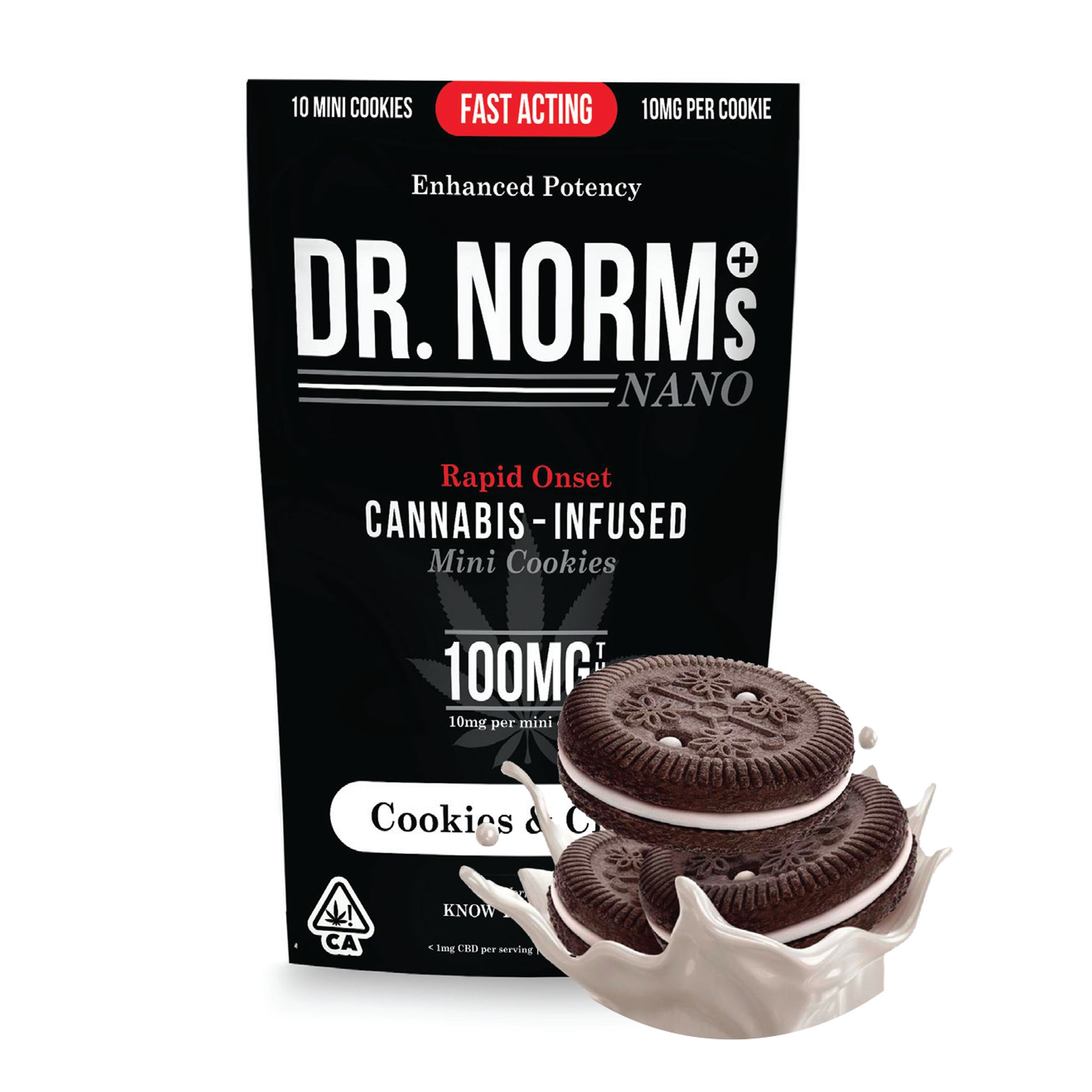Dr. Norm's - NANO Cookies N Cream Cookies 10pk 100mg - Sa...