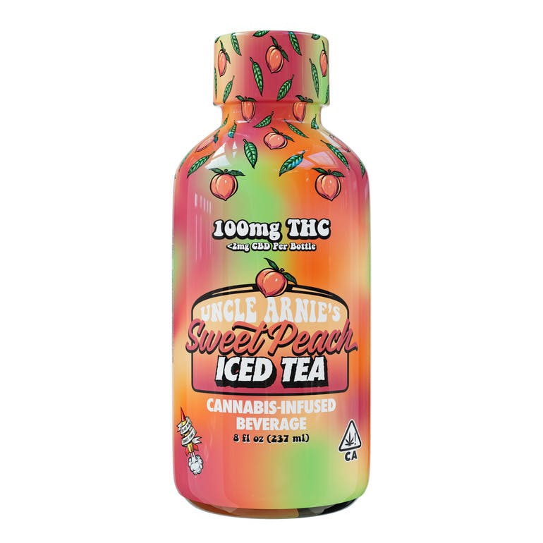 100mg THC Sweet Peach Iced Tea (8oz) - Uncle Arnie's - Sa...