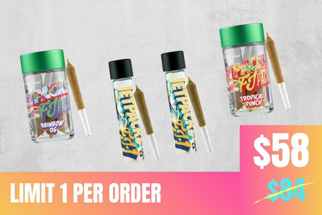 30% off 7g JetPack Pre-Roll Variety - Sacramento Cannabis...