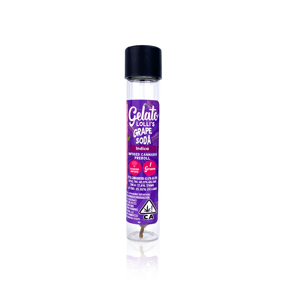 GELATO - Infused Preroll - Grape Soda - Lolli's - 1G - Tr...