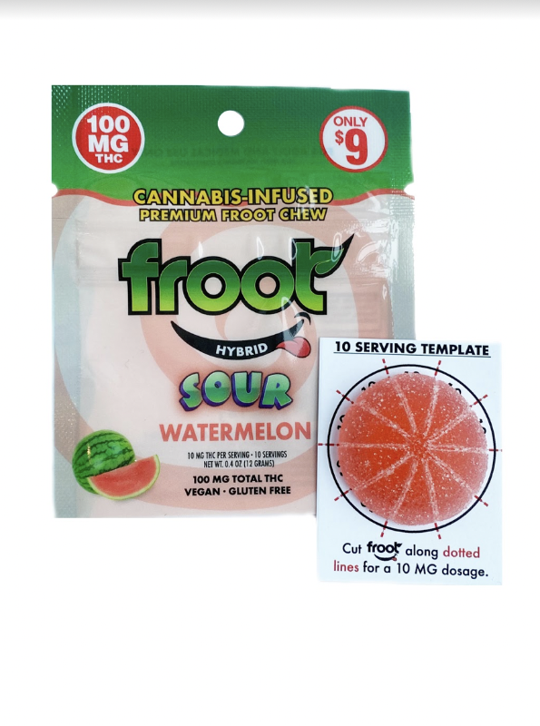 Froot Gummies 100mg Sour Watermelon $9 - Los Angeles Cannabis ...