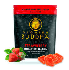Glowing Buddha - Strawberry Gummies 100mg - Paramount Dispensary Menu ...