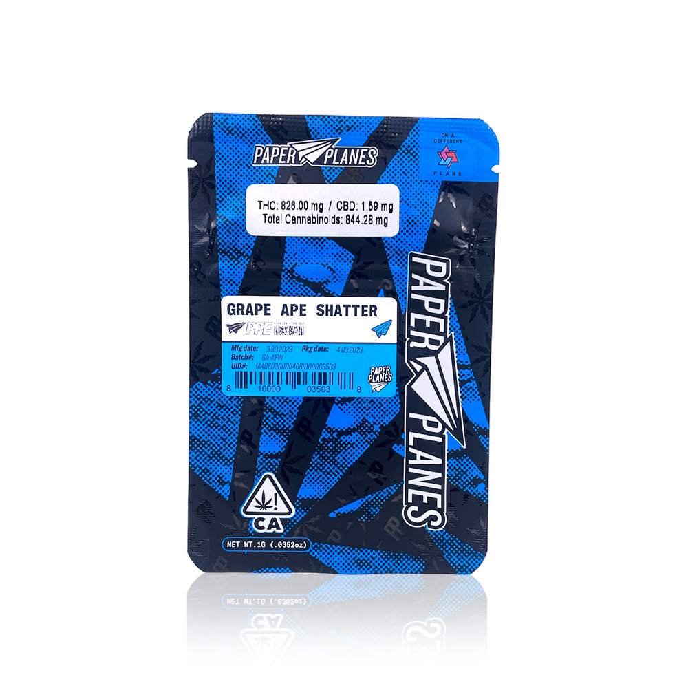 PAPER PLANES - Concentrate - Grape Ape - Shatter - 1G - T...