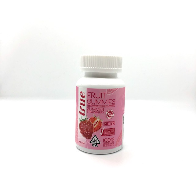 True Edibles - Summer Strawberry Gummies 100mg - Los Alam...