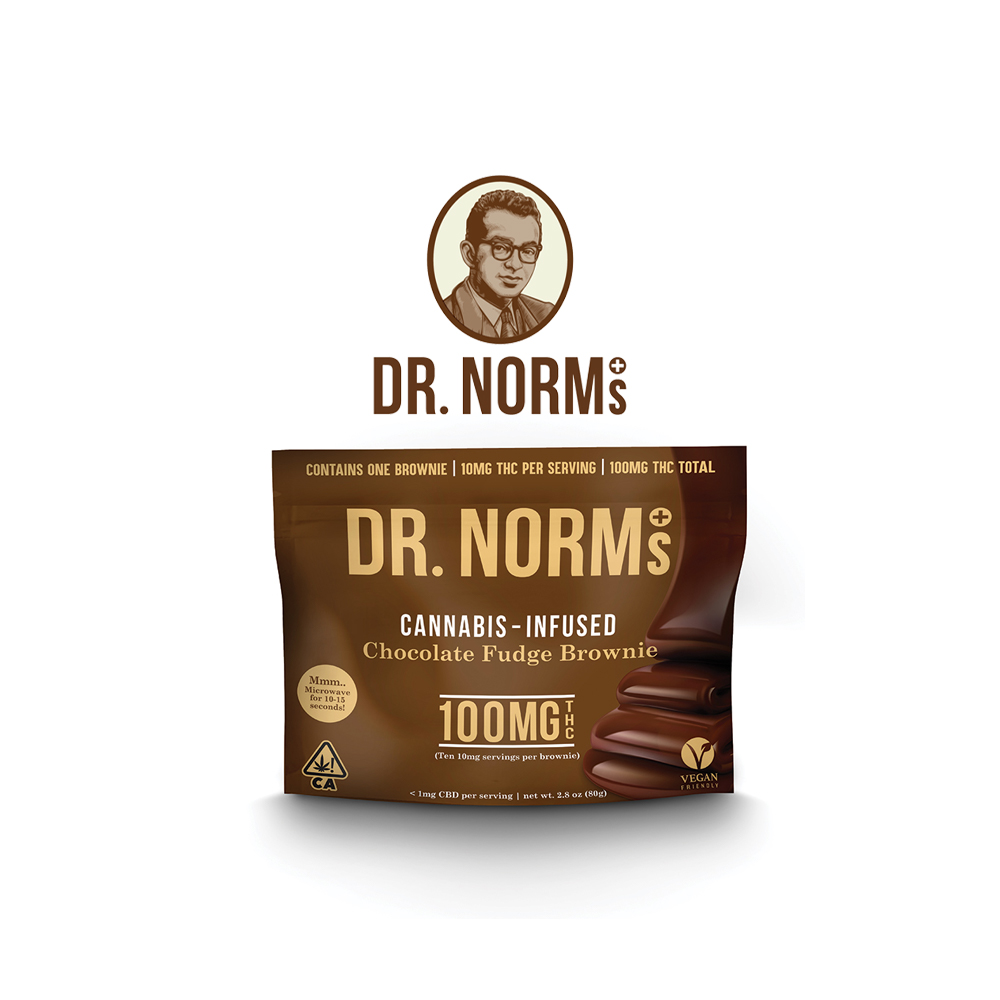 Dr. Norm's - Chocolate Fudge Brownie - 10pcs - 100mg - Ci...