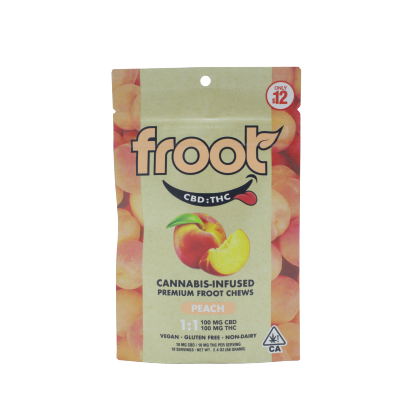 Peach 1:1 200mg 10 Pack Gummies - Froot - Premium Cannabi...