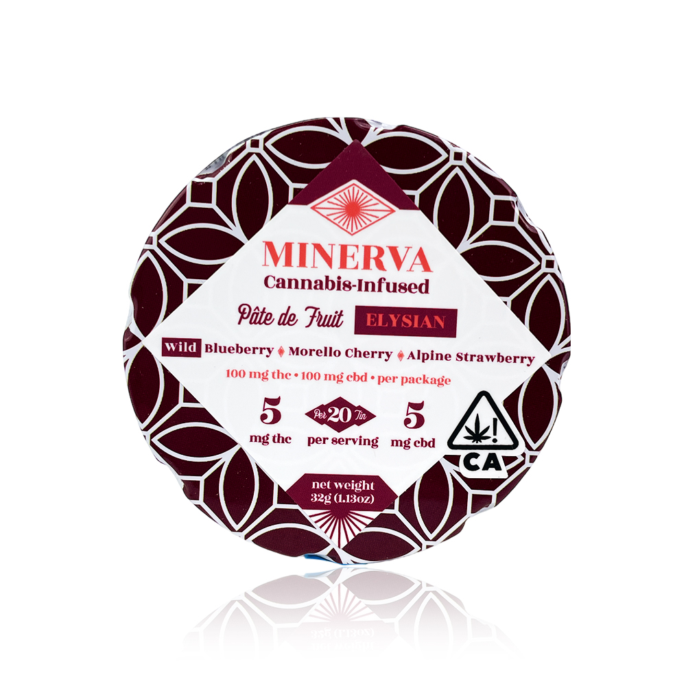 MINERVA - Edible - Elysian - 1:1 - 5MG - Pate de Fruit