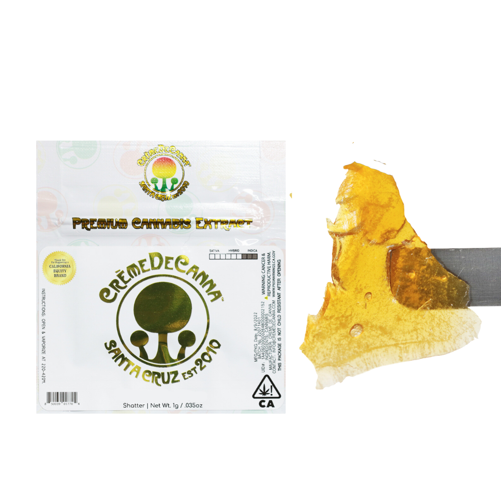 1g Medellin Jet Fuel Shatter - Creme de Canna - Sacrament...