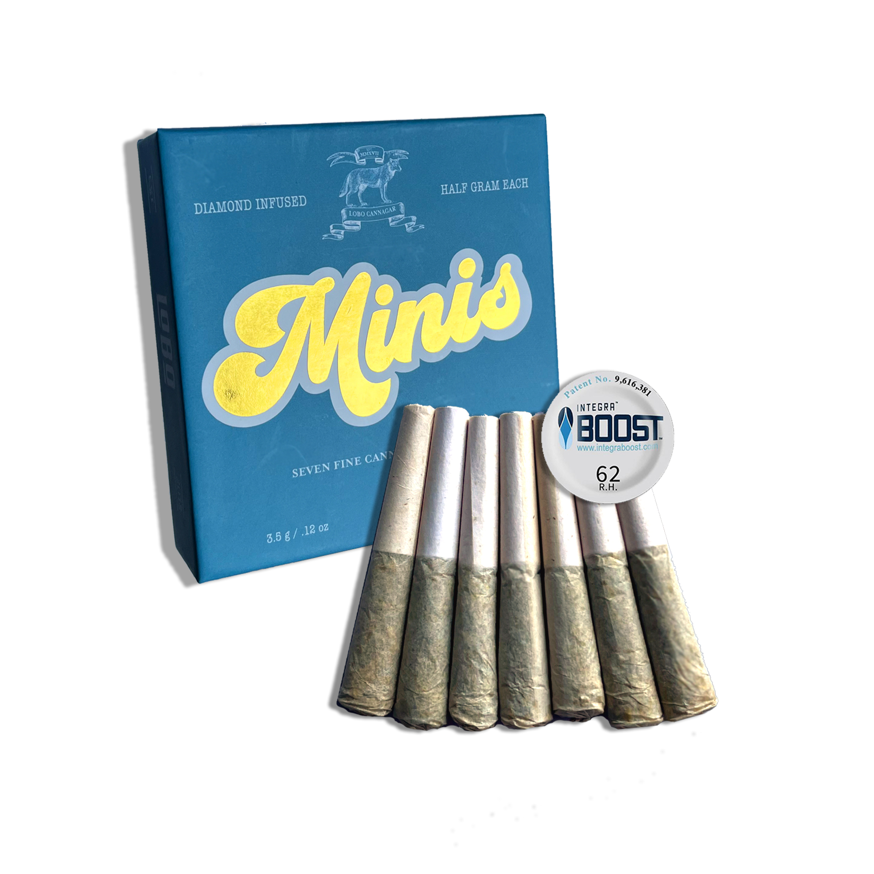 Lobo - Minis 7-pack half gram infused joints - Blue Dream...