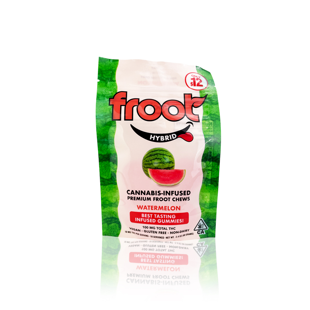 FROOT - Edible - Watermelon - 10-Pack - Gummies - 100MG - Tropicanna ...