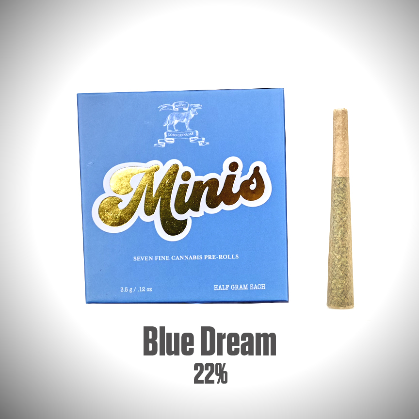 Lobo - Minis 7-pack half gram infused joints - Blue Dream - 3.5g ...