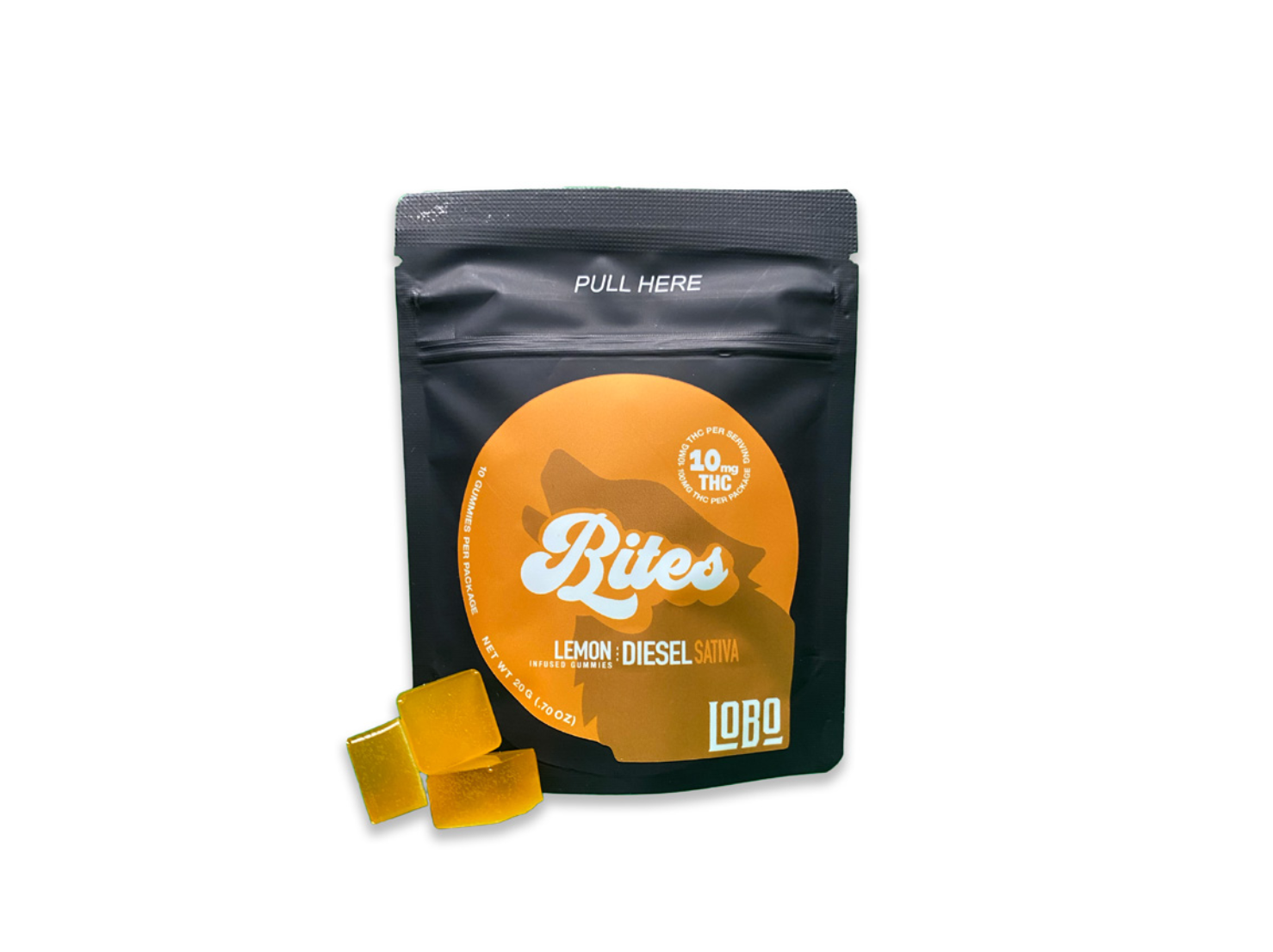 Lobo Bites - Lemon - 100mg - Housing Works Cannabis Co - NYC