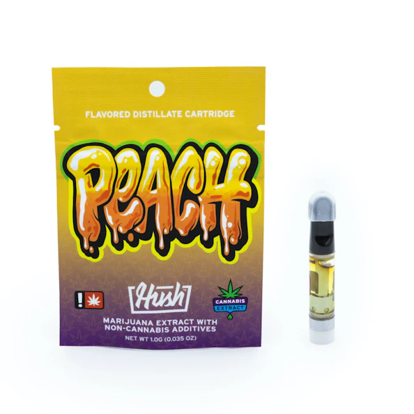 Hush | Peach | Cartridge | 1g - Doobie Nights Cannabis Di...