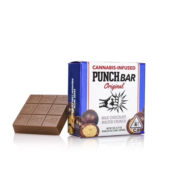 PUNCH BAR Original “Milk Chocolate Malted” 90MG - Califor...
