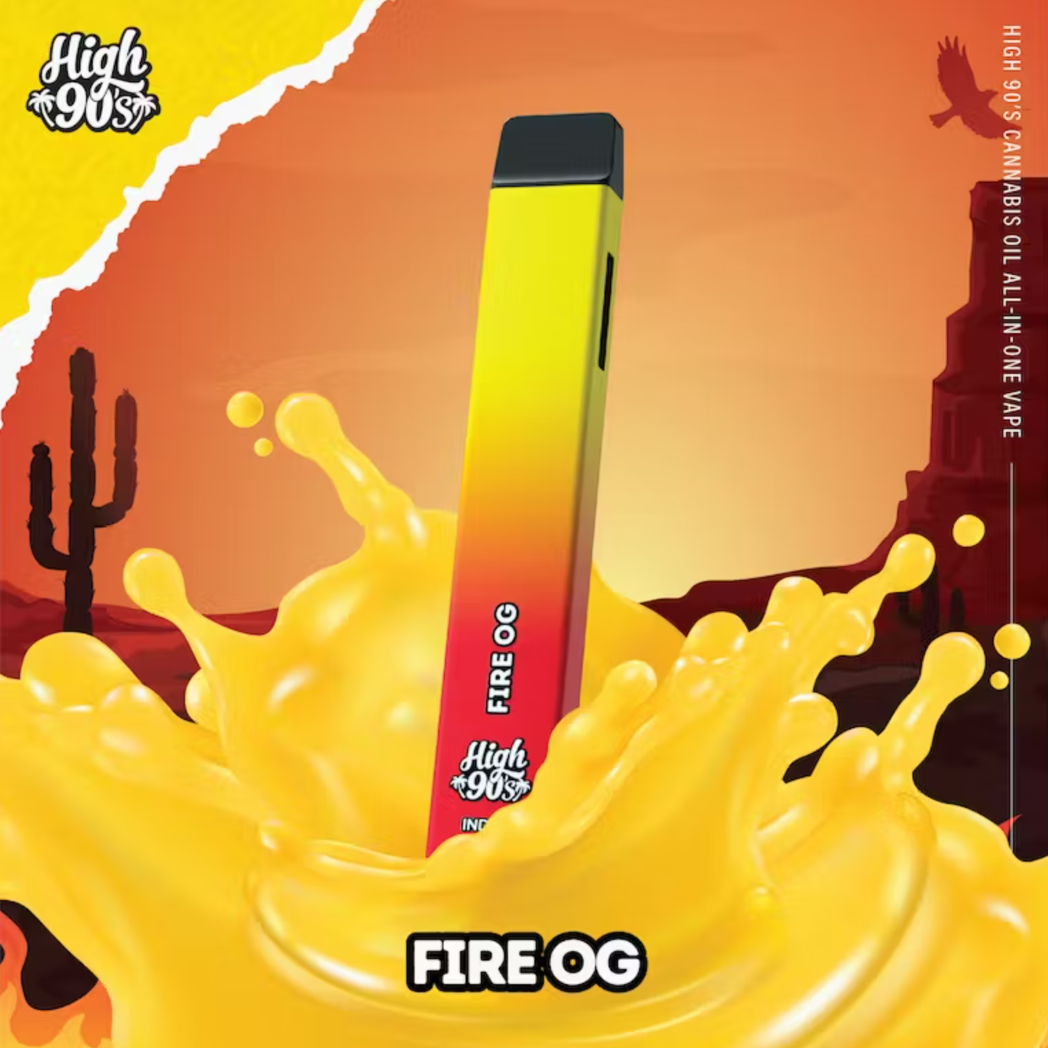 HIGH 90'S: Fire OG 1g Disposable Vape (I) - Best Dispensa...