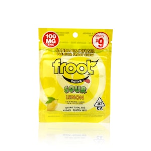 FROOT - Edible - Sour Lemon Gummy - 100MG - Tropicanna Marijuana ...