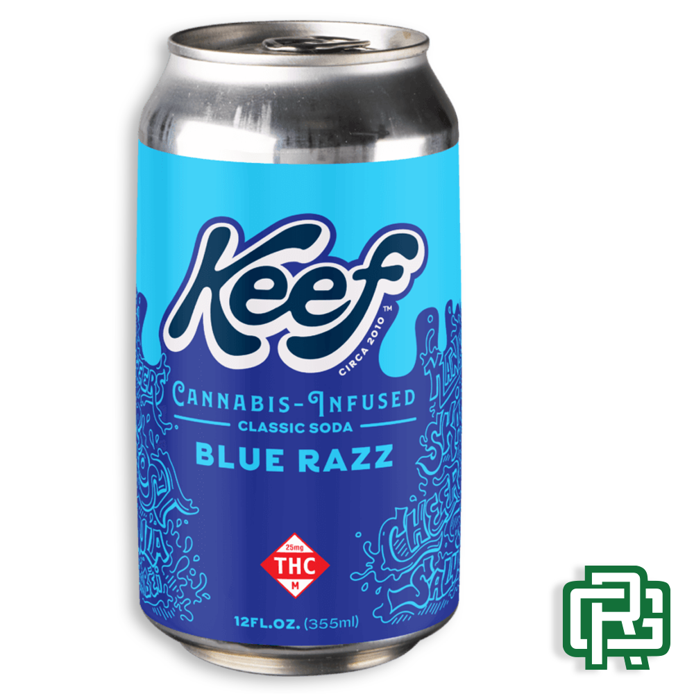 Blue Razz Soda | 12oz 100mg (THC) - Green Room Dispensary...