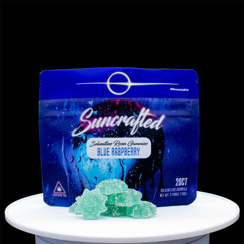 HD Blue Raspberry Gummies - 160mg - HHG - Suncrafted Cann...