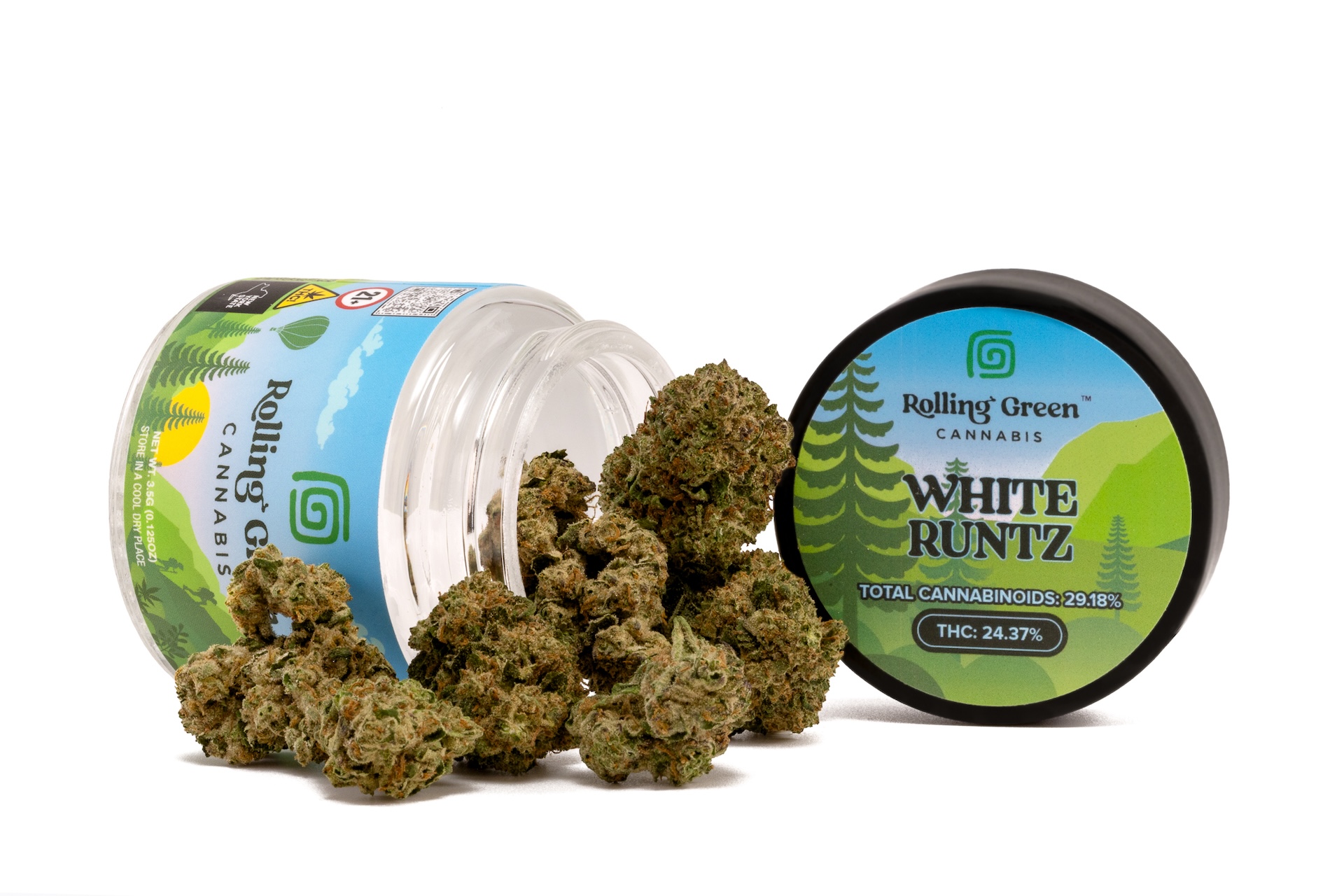 Rolling Green | White Runtz | 3.5g - Upstate Canna Co - W...