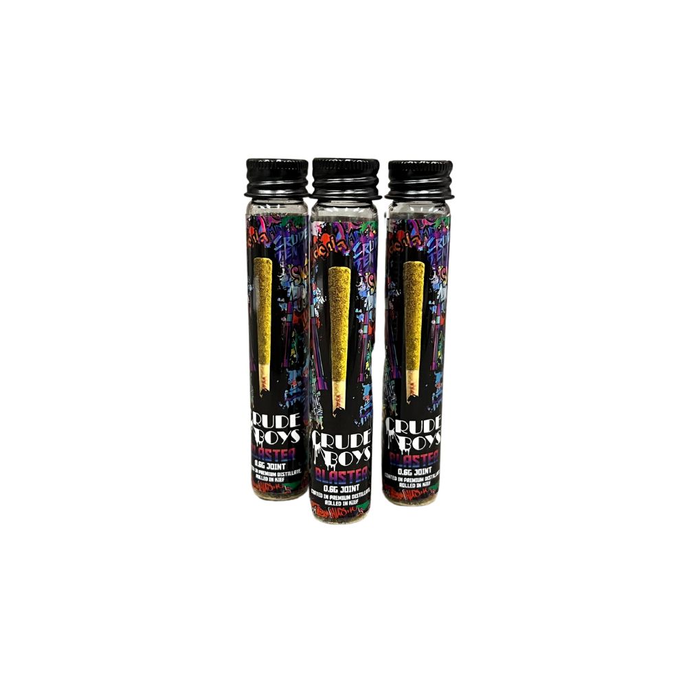Super Sour Strawberry .6g Blaster Infused Preroll - CRUDE...