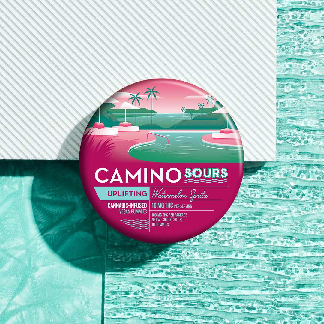 Camino | Sour Watermelon Spritz (Uplifting) - 100mg Edibl...