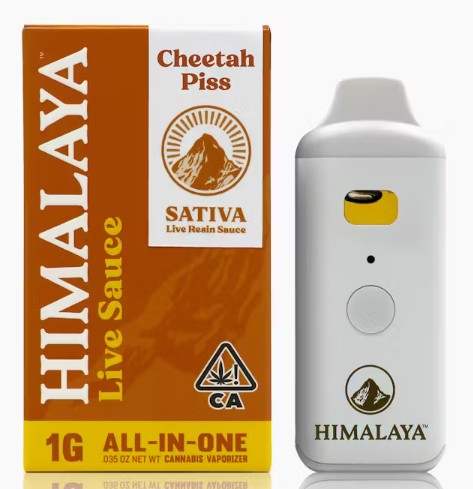 Himalaya 1g Cheetah Piss Live Sauce AIO Disposable - Sacr...