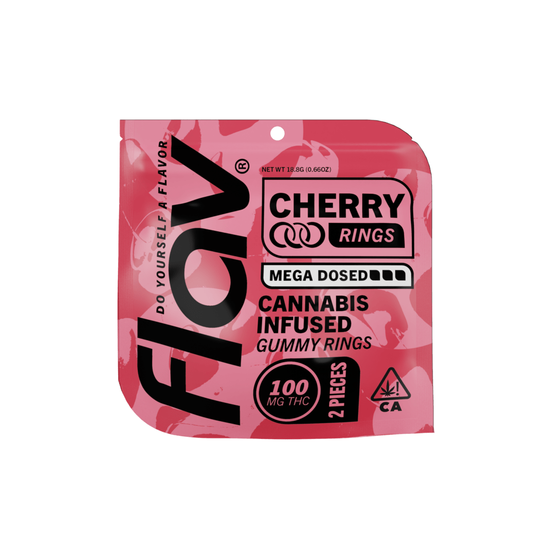 Cherry Mega Dosed Gummy Rings Distillate 100mg (Edibles)