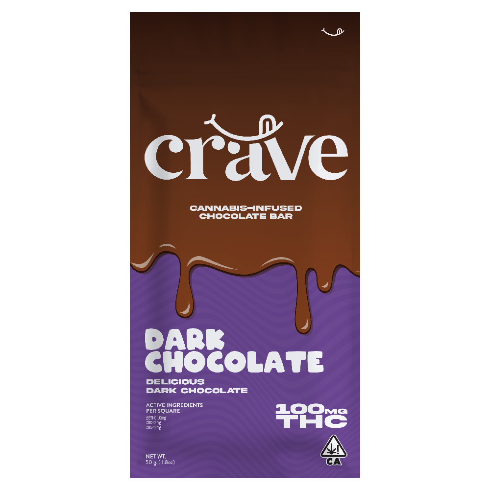 Crave - Dark Chocolate 100mg - San Bernardino Dispensary ...