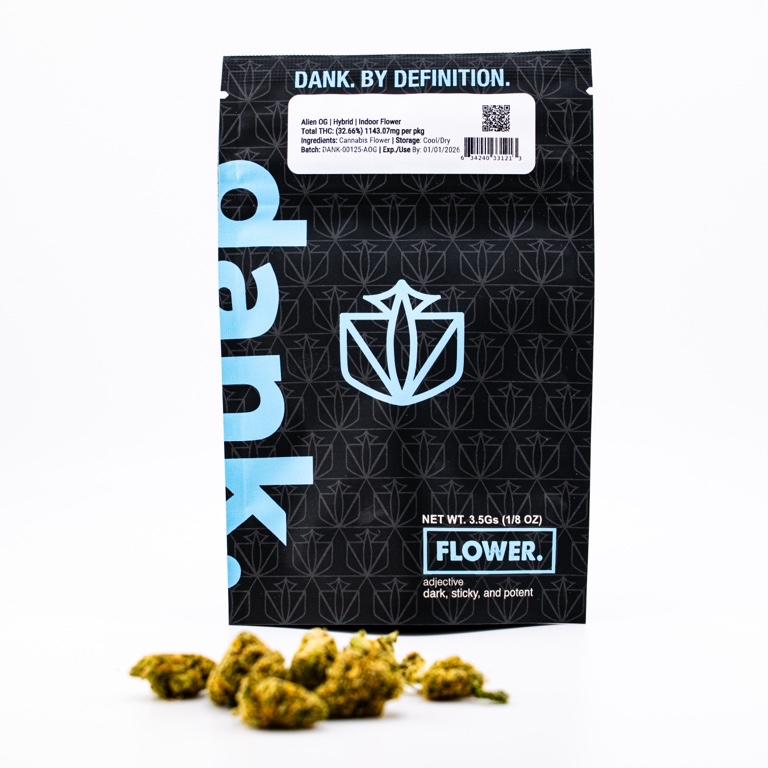 Alien OG - 3.5g Whole Flower Mylar - Bedford Club