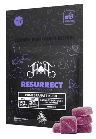 HEAVY HITTERS: Resurrect CBG Recovery Pomegranate Kush Gu...