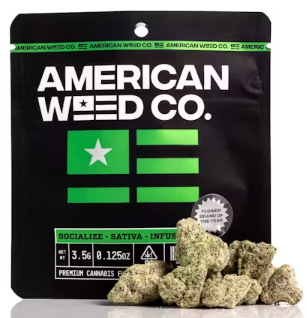 AMERICAN WEED CO: Citrus Bomb 3.5g - Diamond Infused Flow...