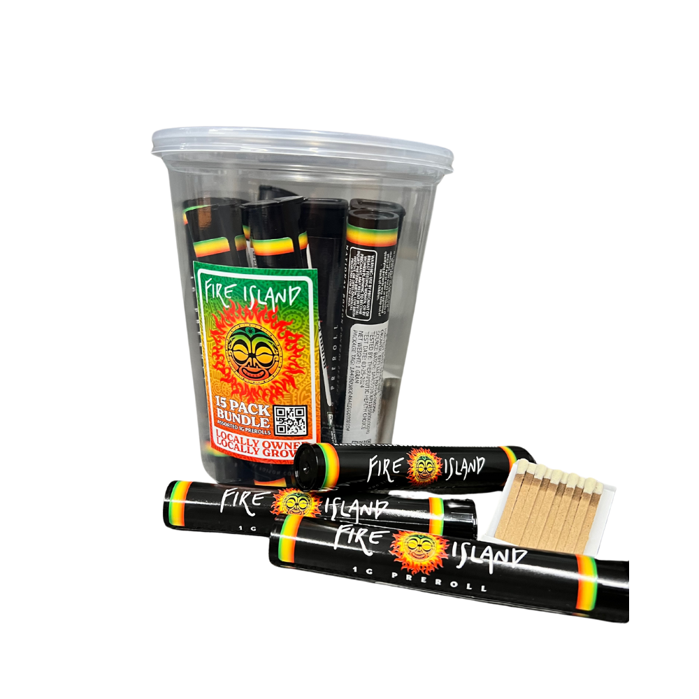 Fire Island 15 X 1g Preroll Bucket - Fire Island - Alma M...