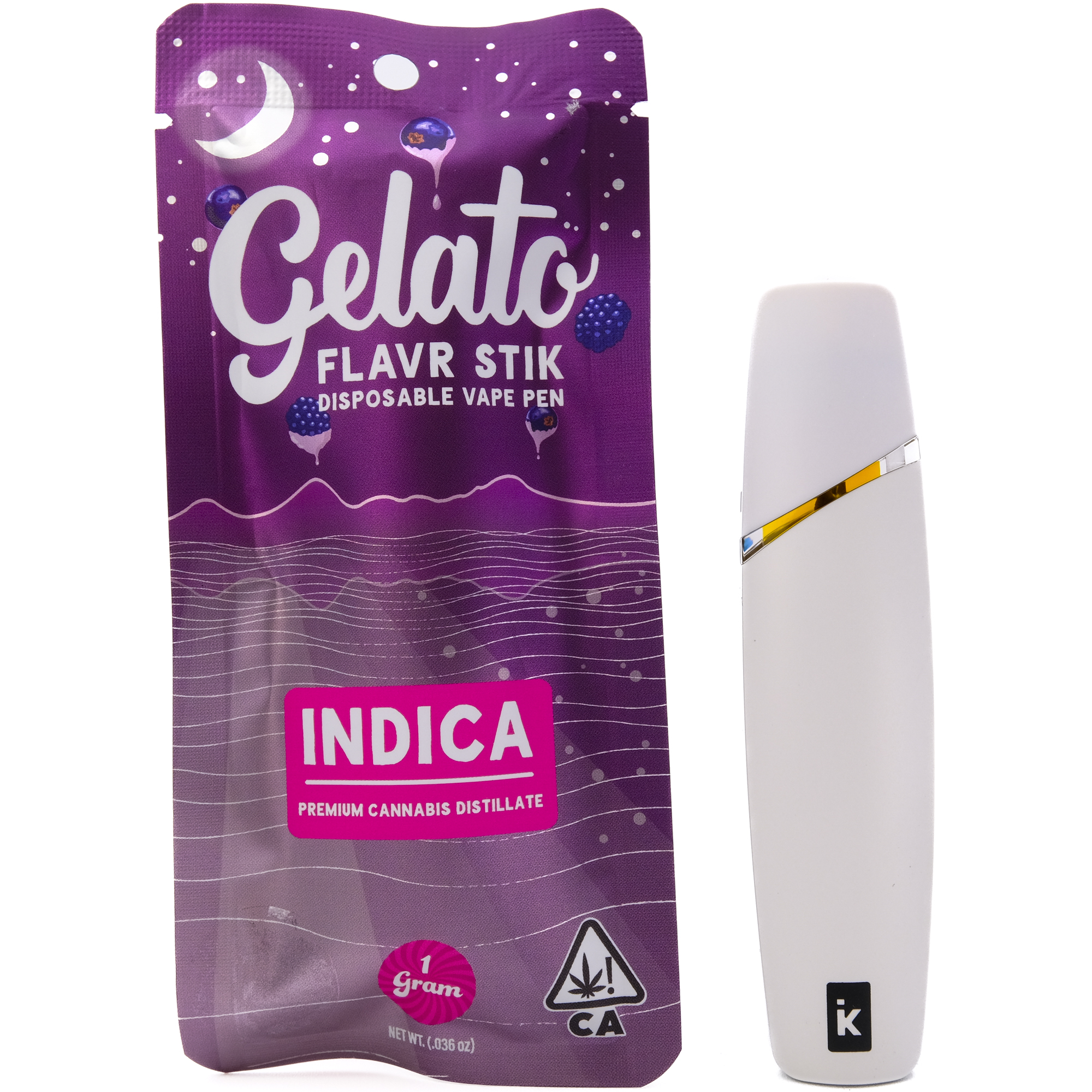 Creme Brulee 1g Disposable Cart - Gelato - Premium Cannab...