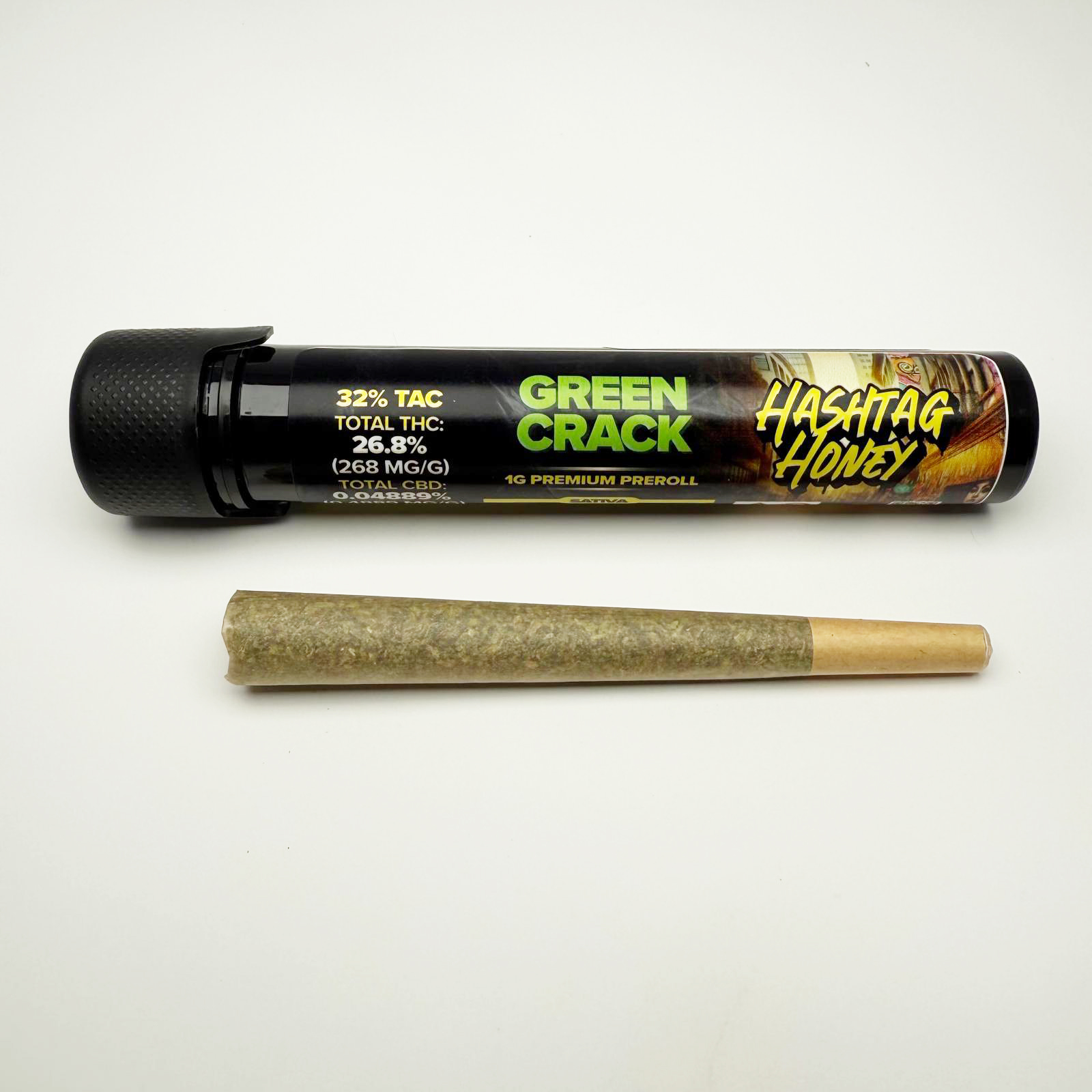 Green Crack -Sativa- 1g (Pre-Roll) | Hashtag Honey -HH...