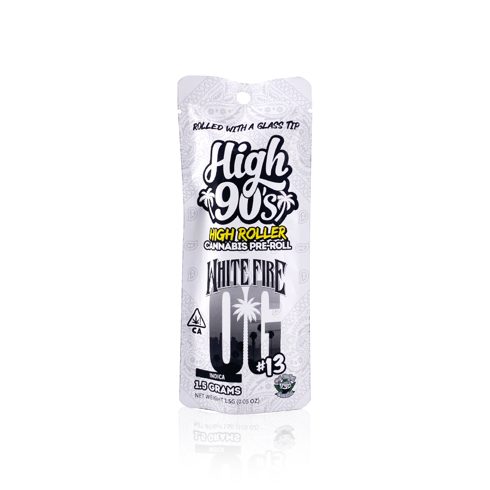 HIGH 90'S - Preroll - White Fire OG #13 - High Roller - 1...