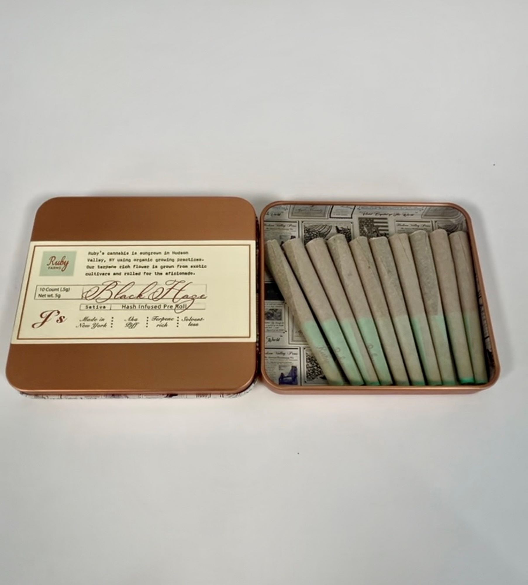 Ruby Farms - Black Haze "Exotic" - Hash Infused - 10pk Pr...