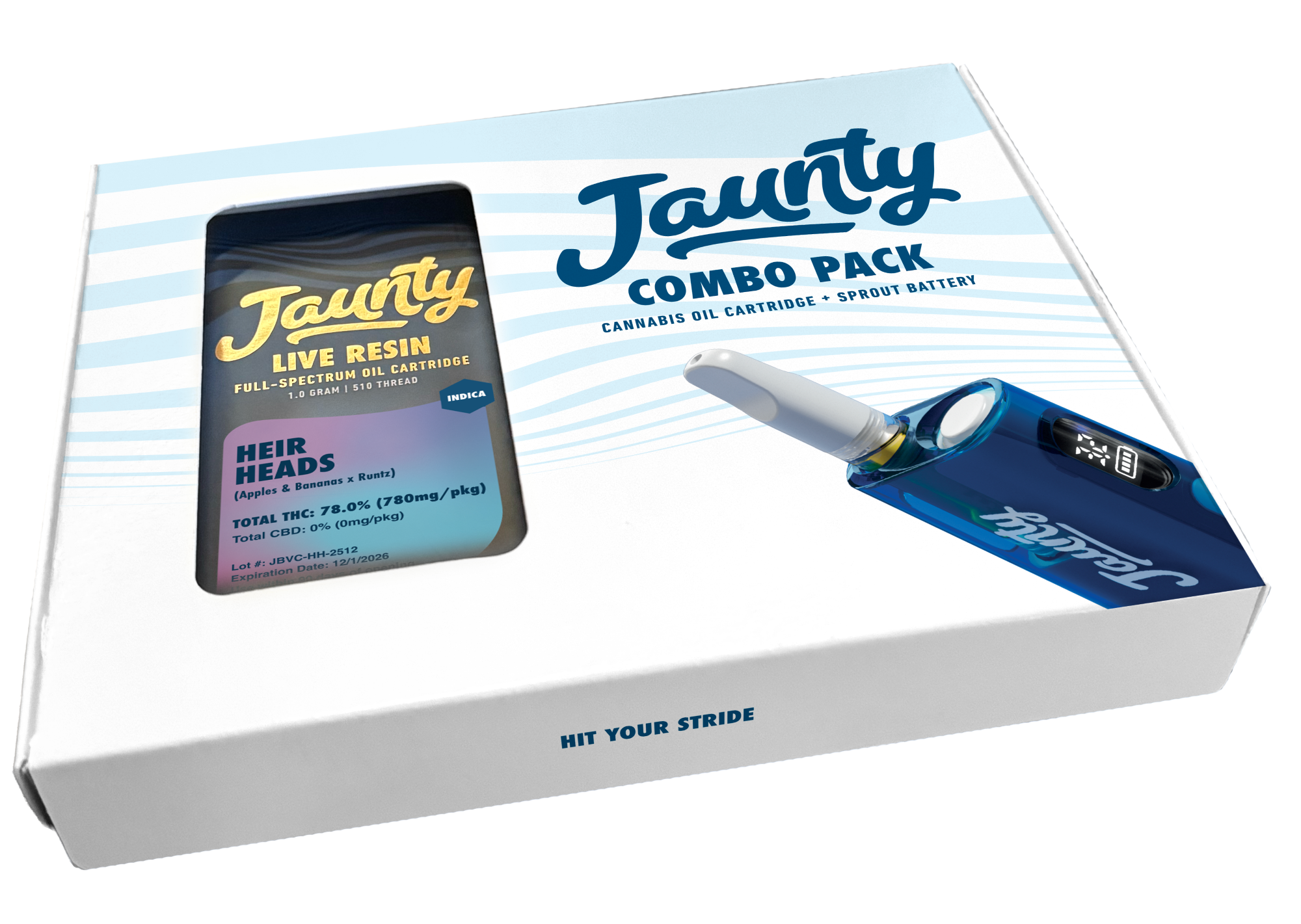 Jaunty | Heir Heads Live Resin Holiday Pack - 1g Vape - H...