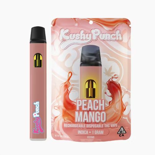 KUSHY PUNCH: *KILLER DEAL* Peach Mango Disposable Vape 1g...