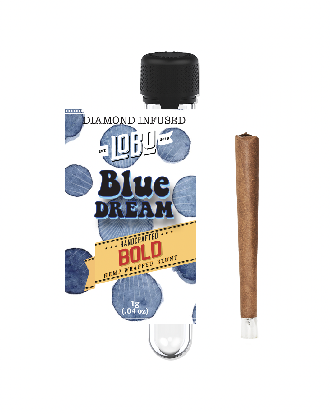 Lobo | Blue Dream Bold (Infused Glass-tip Blunt) - 1g Pre...