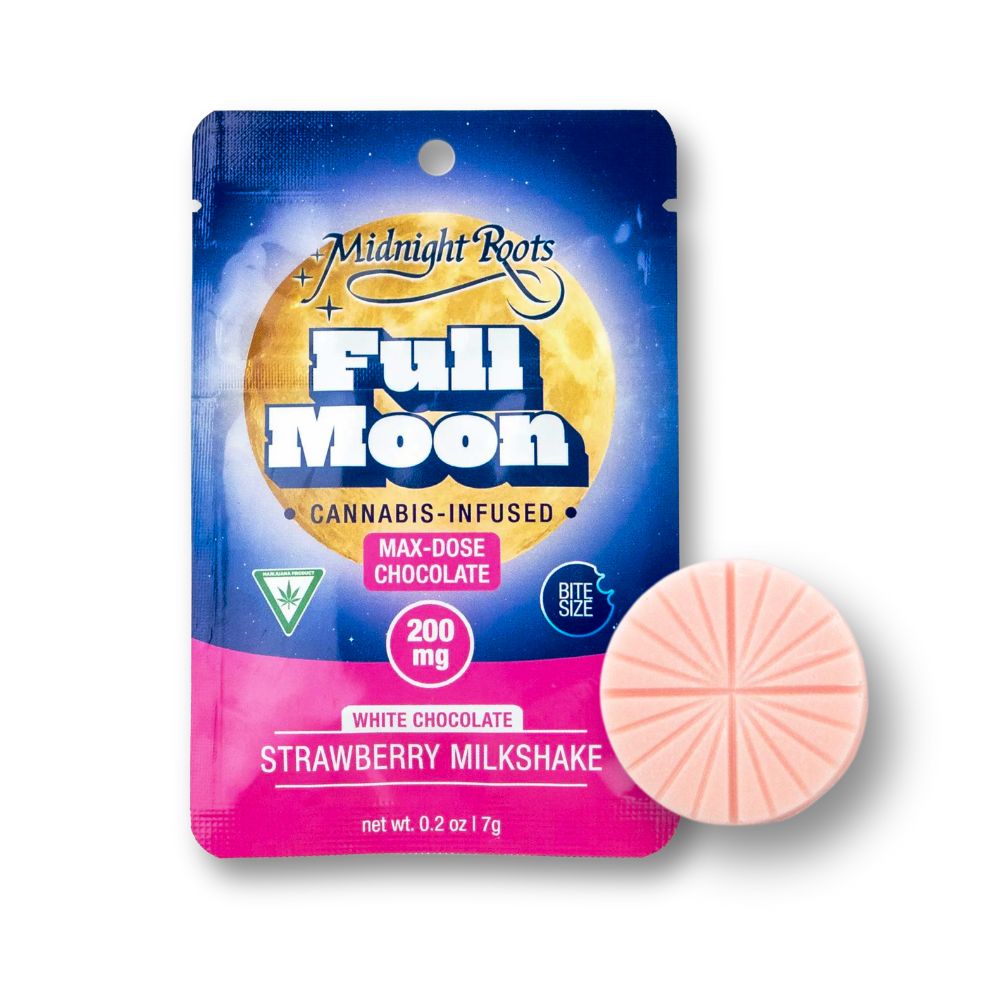 Strawberry Milkshake White Chocolate Full Moon 200mg Bite...