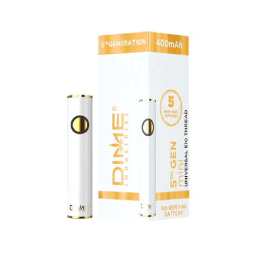 DIME INDUSTRIES: White Mini Battery - 5th Generation - Be...