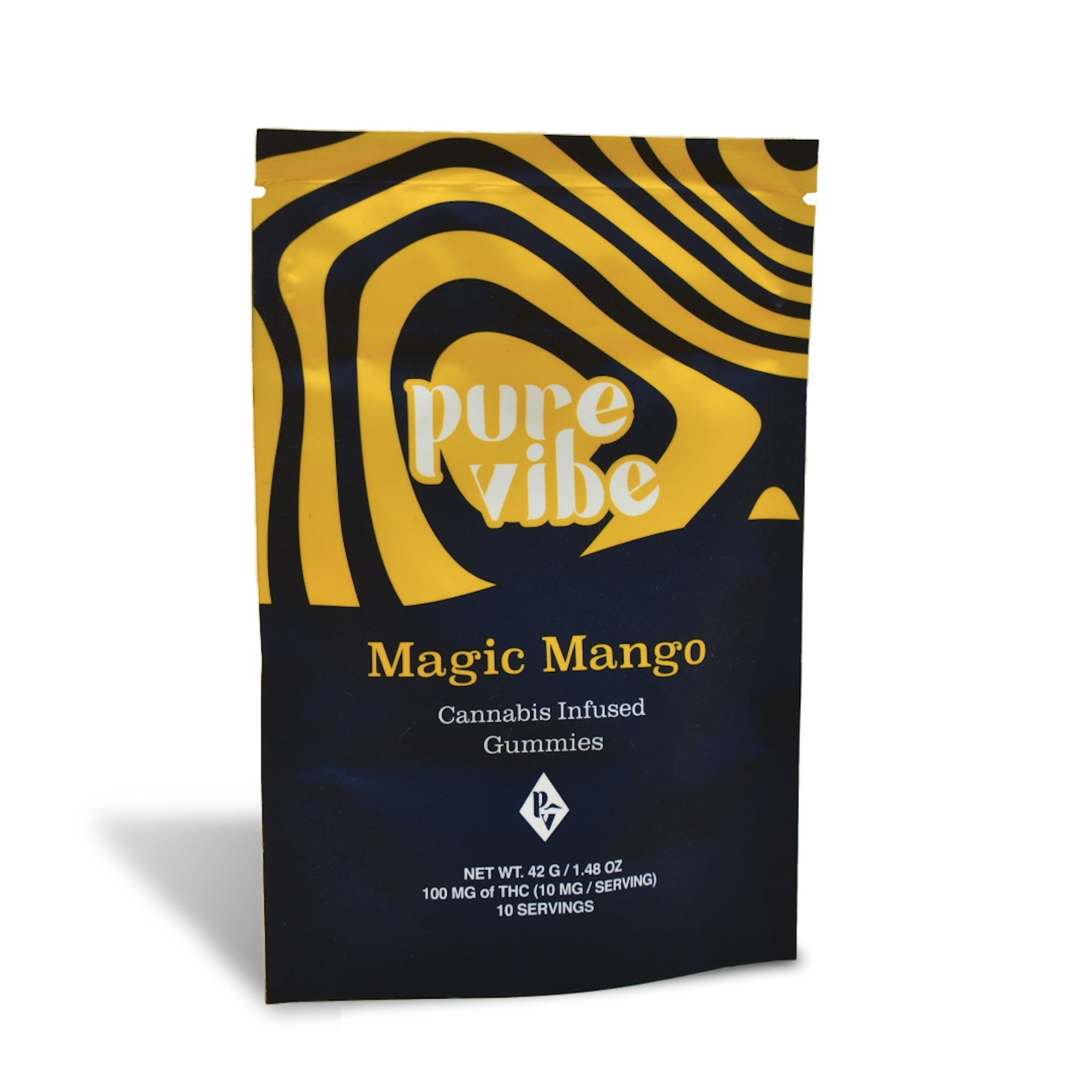 Magic Mango Gummies 100mg | Pure Vibe | Edible - NYCBUD: